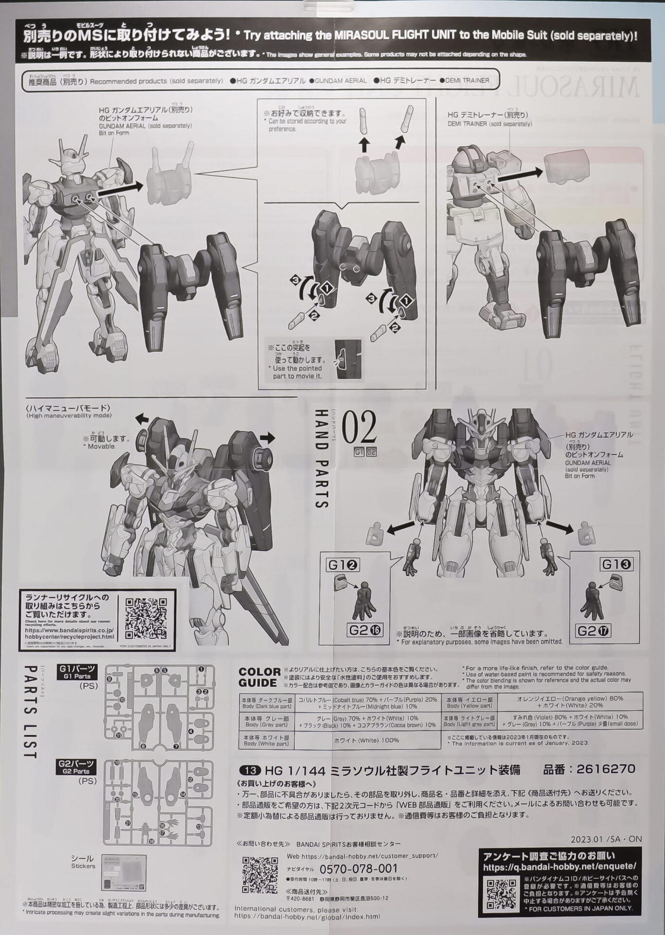 HG 1/144 ミラソウル社製フライトユニット装備 レビュー | アナハイム工房 TAKAブログ